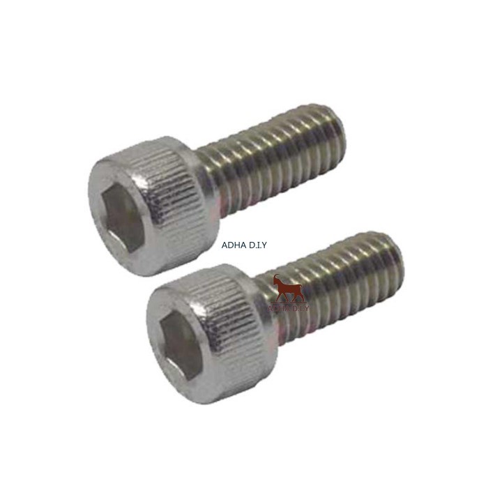 Jual BAUT L M10 STAINLESS STEEL 304 FULL DRAT PITCH 1.5MM KUNCI L8 MURAH | Shopee Indonesia