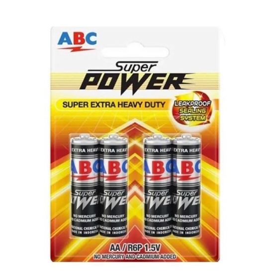 Jual ABC BATERAI SUPER POWER AA R6P | Shopee Indonesia