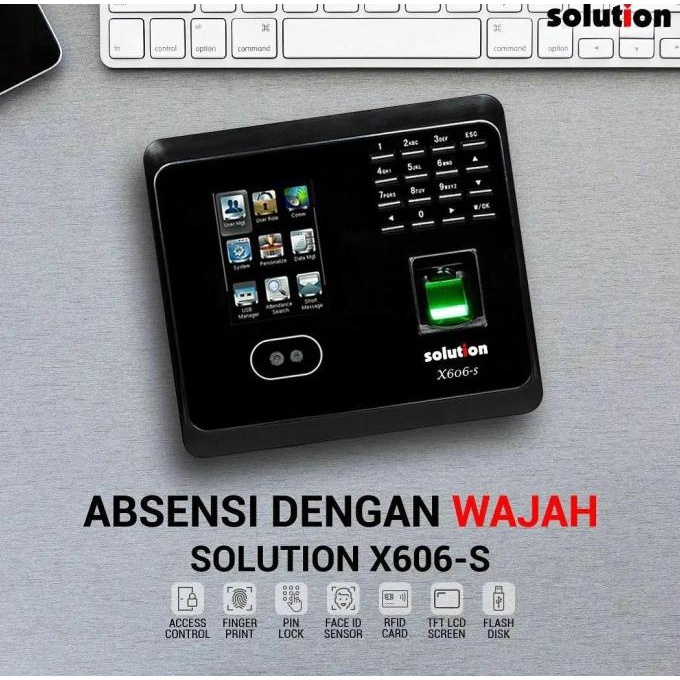 Jual Solution X606-S, Absensi support akses door pakai wajah, finger ...