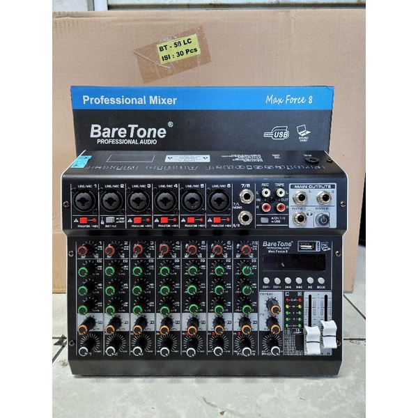 Jual Mixer audio baretone max force8 force 8 8CH soundcard original ...