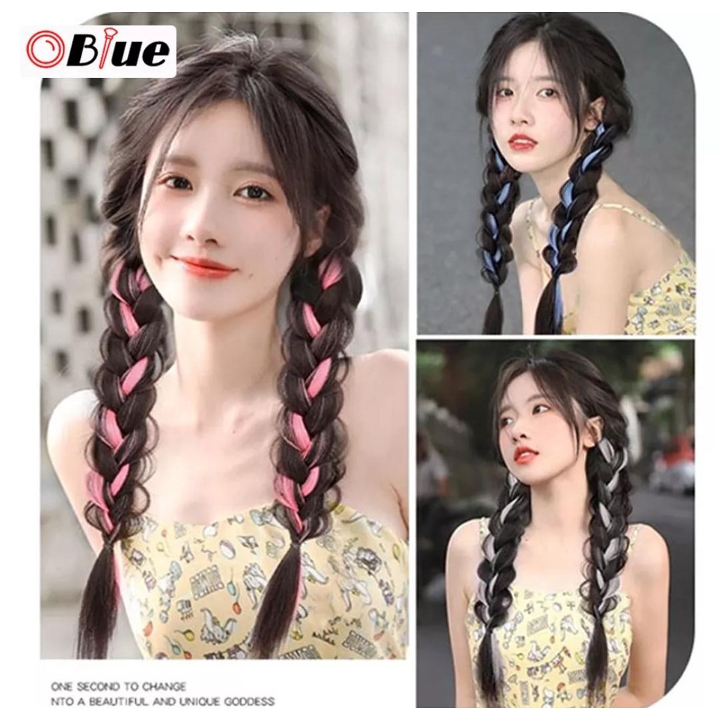 Jual hairclip kepang satu kuncir ponytail kepang kuncir kepang ( harga ...