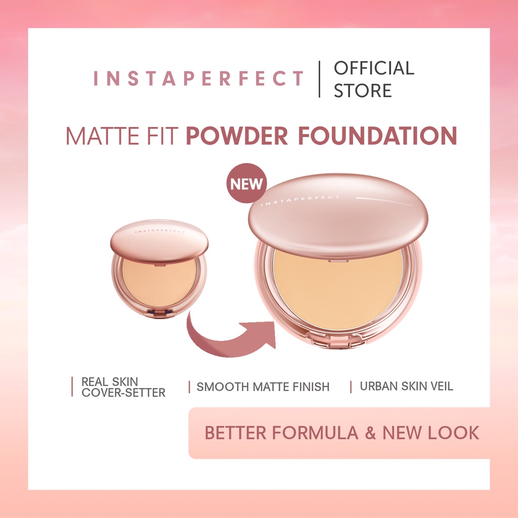 Jual Wardah Instaperfect Matte Fit Powder Foundation | Kemasan Baru ...