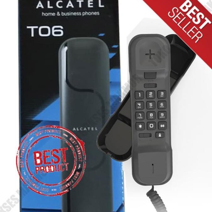 Jual Alcatel T06 Single Line Telephone T06-black | Shopee Indonesia