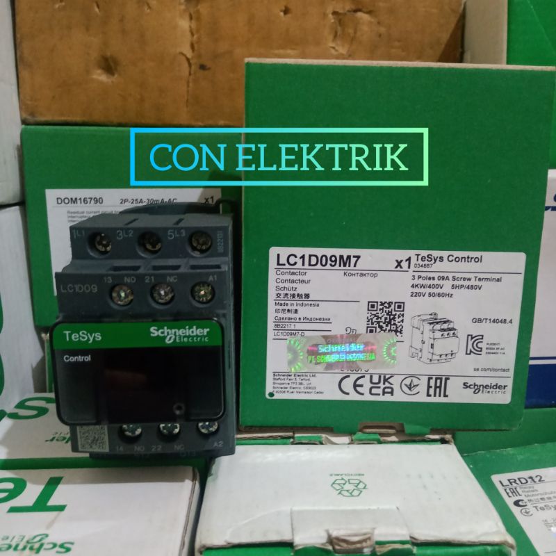 Jual Kontaktor Schneider LC1D09M7 25A 220V 380V 110V LC1D09 M7 | Shopee Indonesia