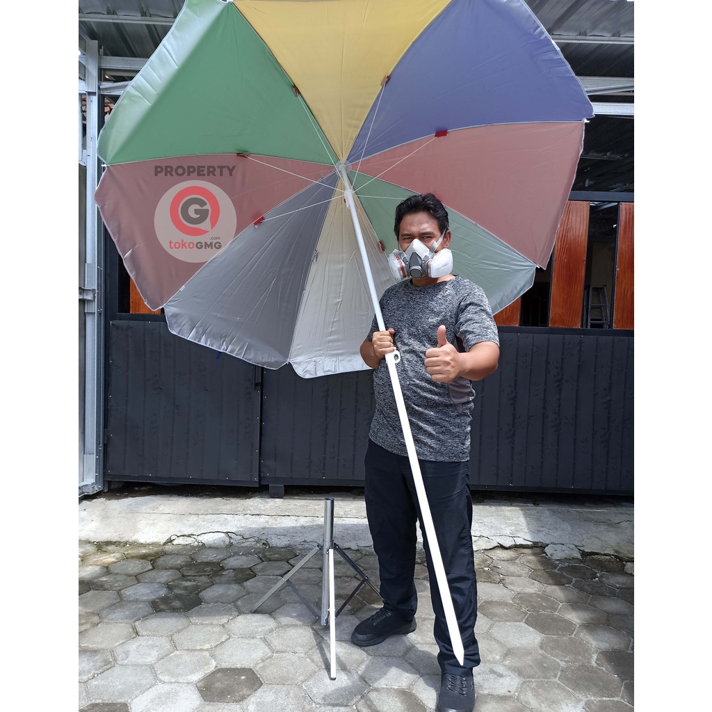 Jual Payung jualan kokoh - 4 warna - pelangi - kain tebal - payung ...