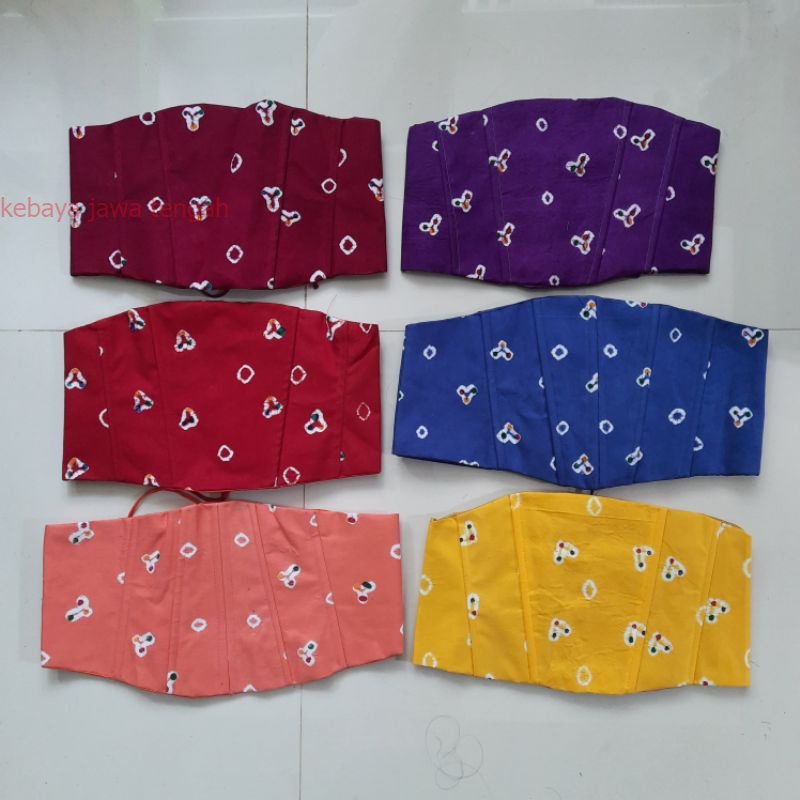 Jual Angkin jumputan instan tulangan Kebaya Bludru | Shopee Indonesia