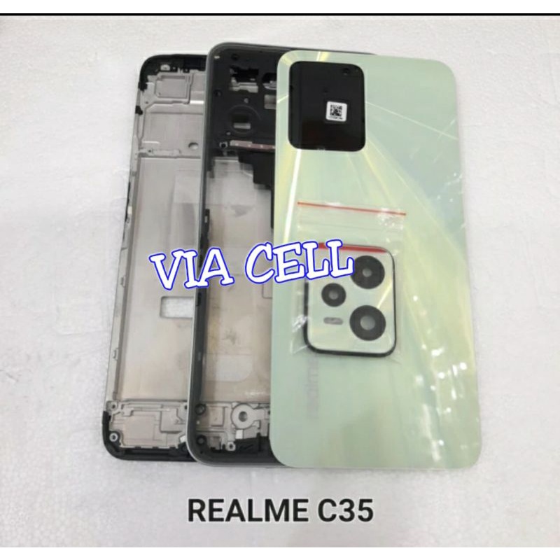 Jual Casing Kesing Housing Fullset Realme c35 Original Frame Lcd Bezel ...