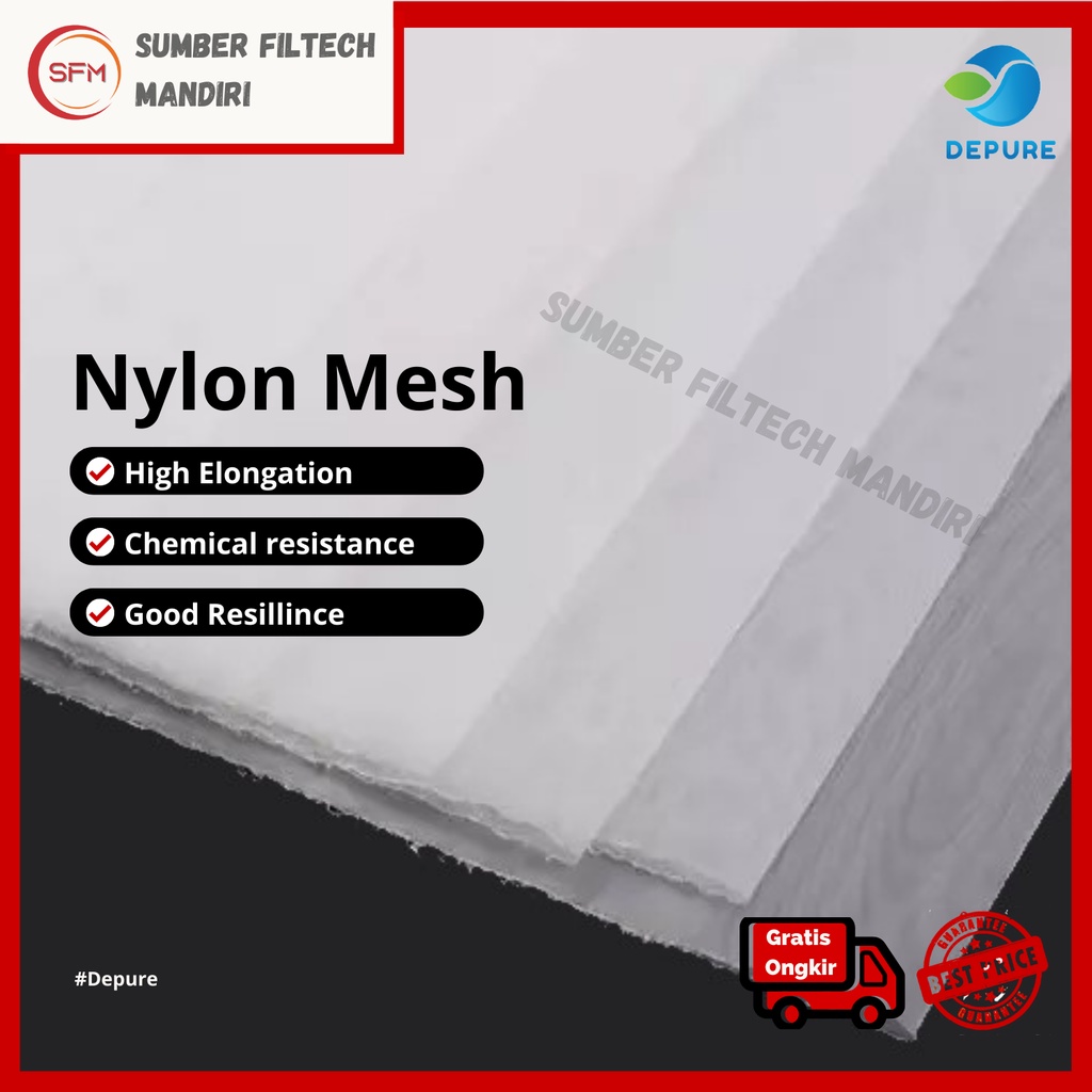 Jual Mesh Saringan Nylon 100, 120, 140, 150, 160 Lebar: 1m, 1.6m ...