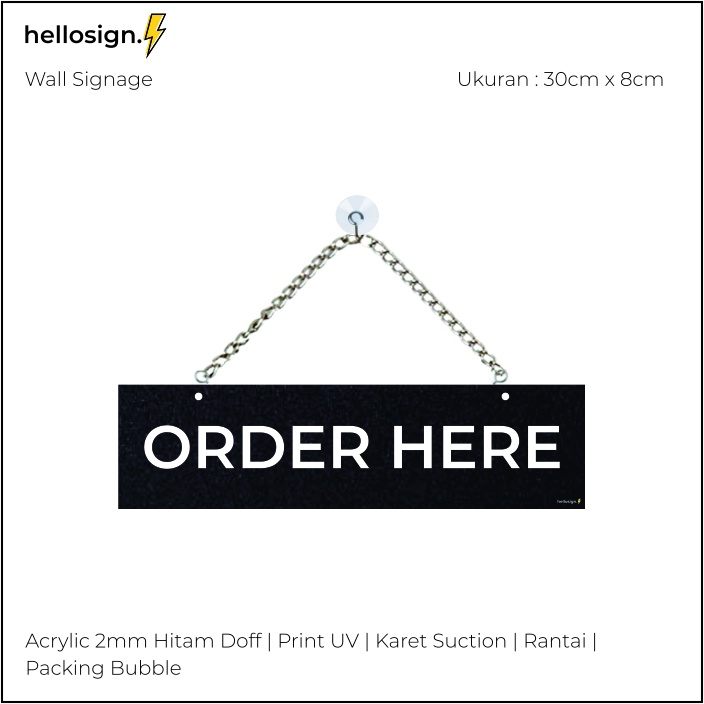 Jual Sign Akrilik Order Here (Pesan Disini) | Print Papan Nama Tulisan ...