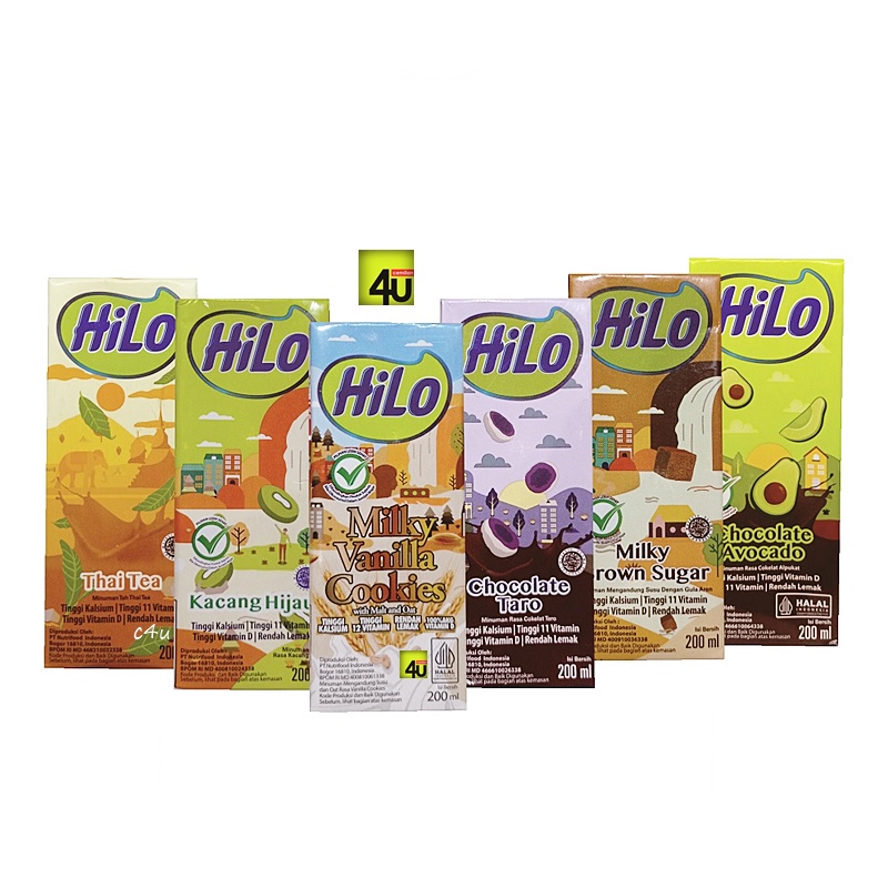 Jual HiLo - Minuman Susu dgn Rasa - 200ml RTD | Shopee Indonesia