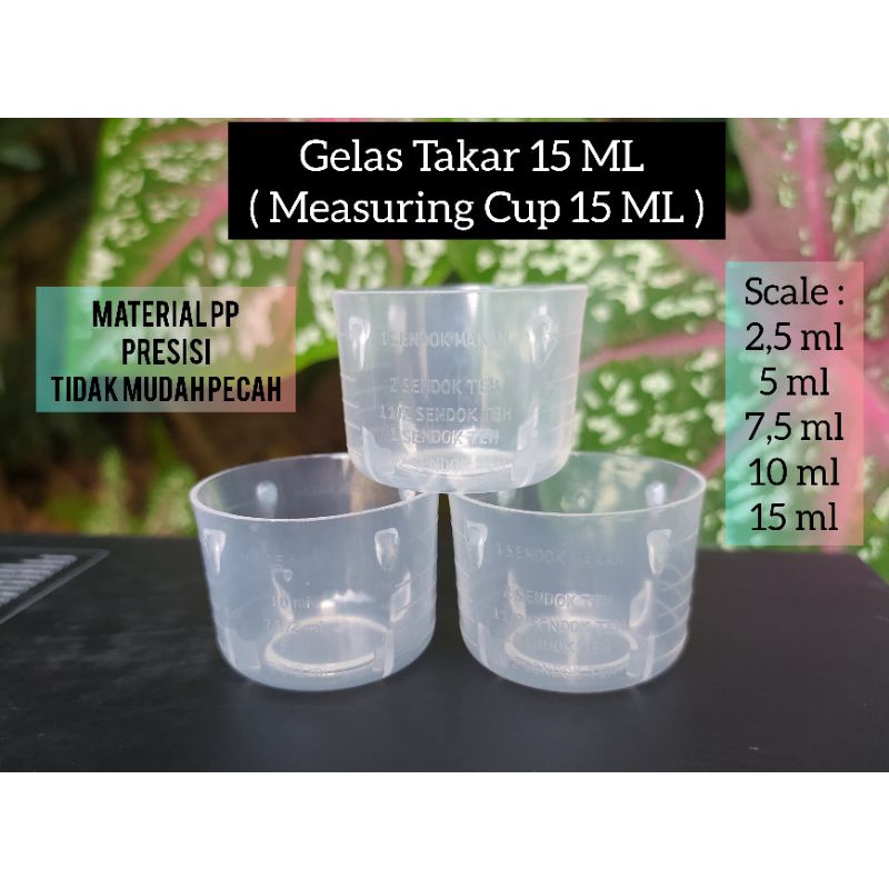 Jual Gelas Takar Obat 15mL / Measuring Cup 15mL / PP Food Grade | Shopee Indonesia