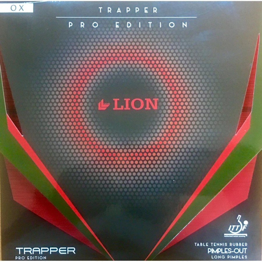 Jual Karet Bat Tenis Meja Pingpong Lion Trapper Pro Edition OX - Hitam ...
