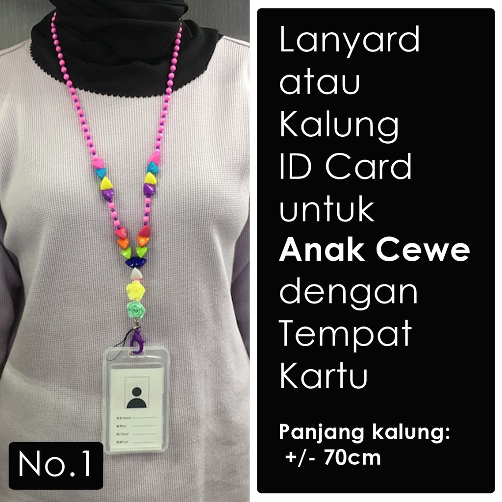 Jual Layard / Tali ID Card / Kalung ID Card Anak Cewe | Shopee Indonesia
