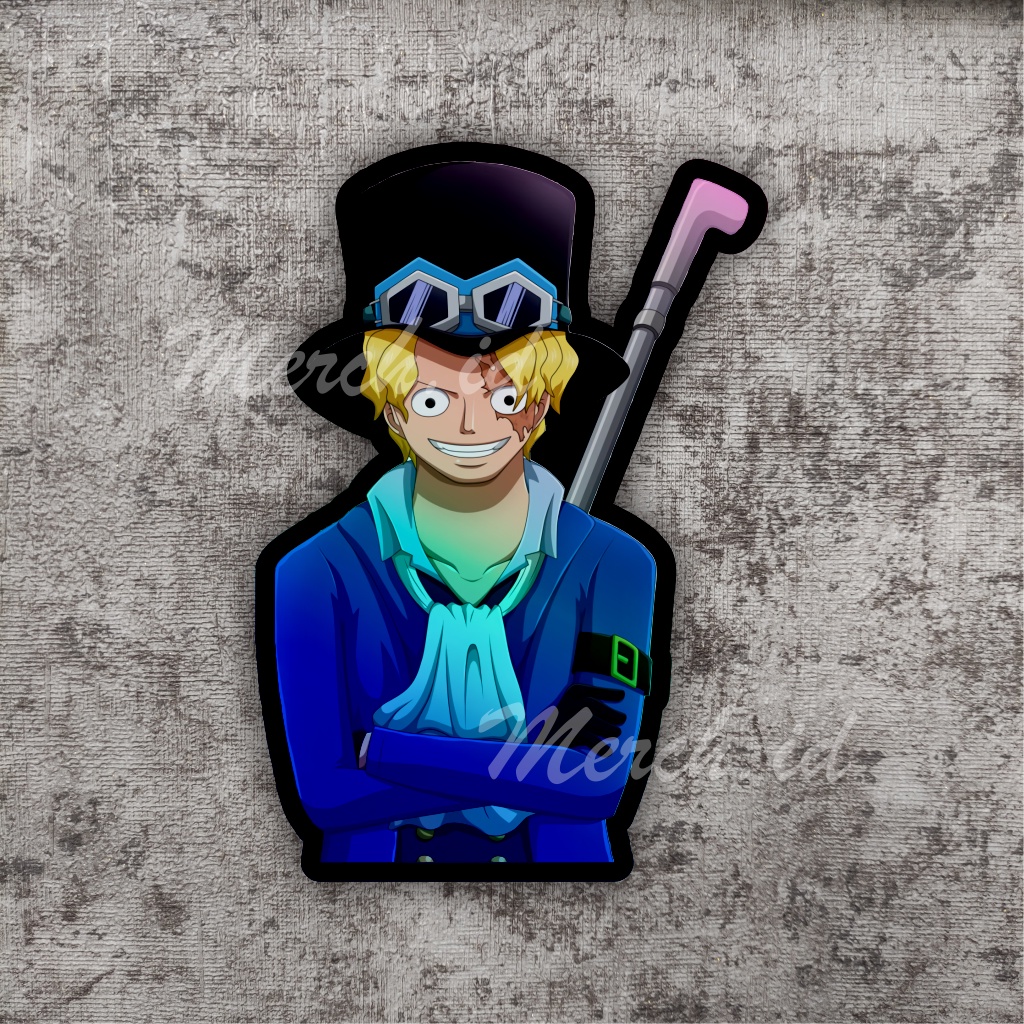 Jual Stiker anime hologram one piece sabo | Shopee Indonesia