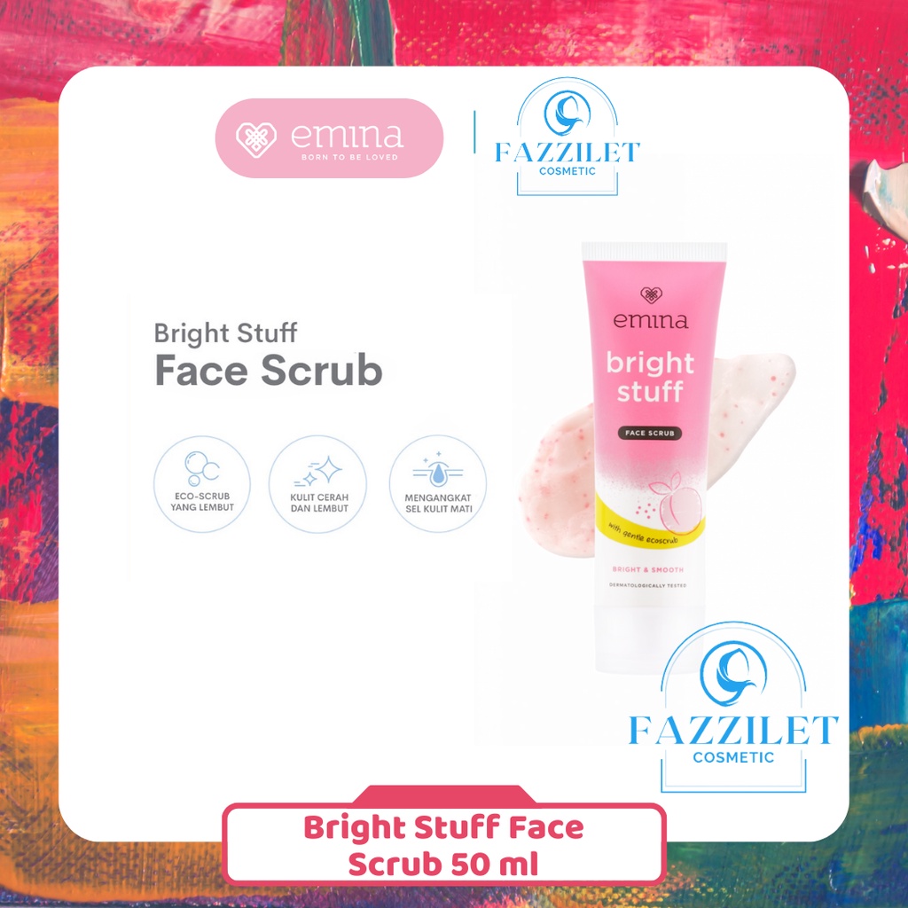 Jual Emina Bright Stuff Face Scrub 50 ml | Shopee Indonesia