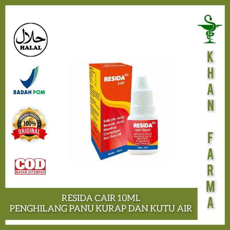 Jual RESIDA CAIR UNTUK KUTU AIR KURAP DAN PANU 10ML | Shopee Indonesia