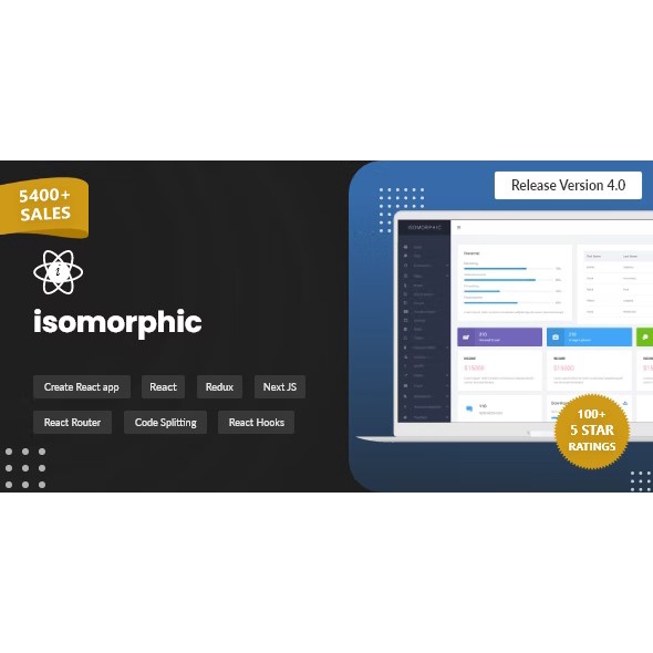 Jual Isomorphic v4.0.1 - Premium Dashboard Admin Template (React Redux) | Shopee Indonesia