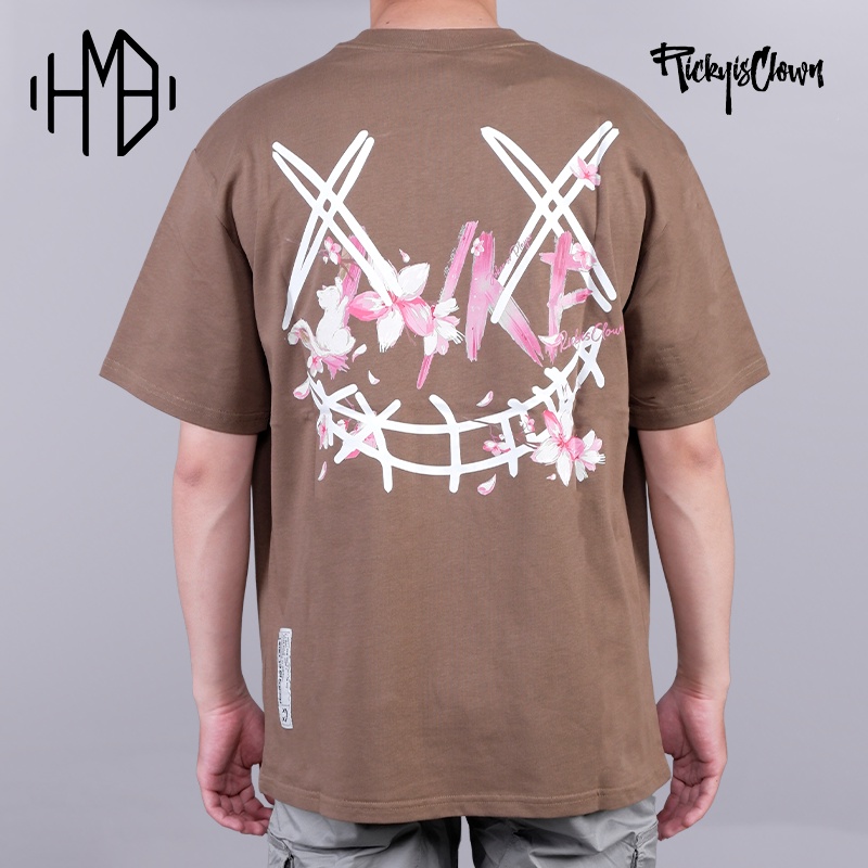 Jual Ricky Is Clown Sakura Joker Single Line Tee Brown rickyisclown ...
