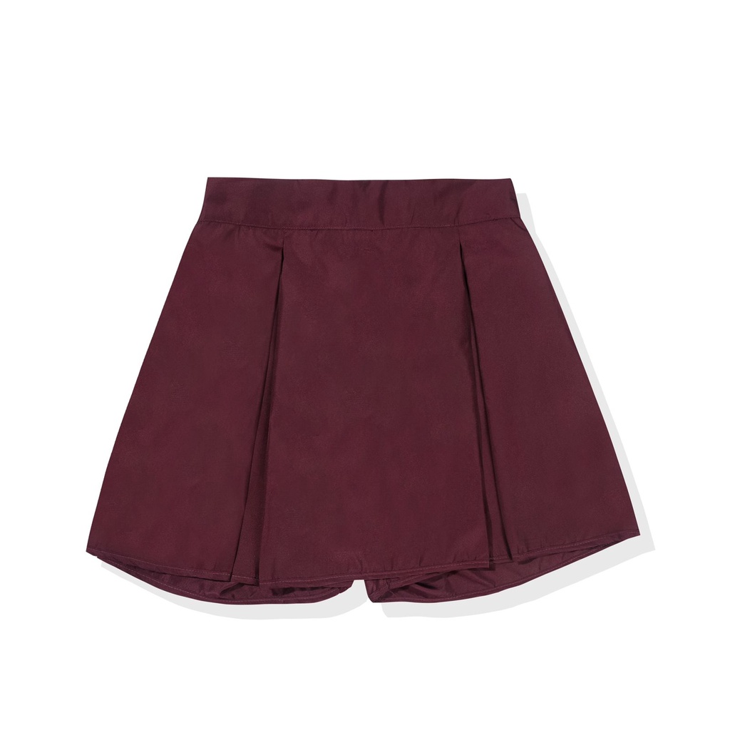 Jual Taka Craft - Pleated Skort Luxe Maroon | Shopee Indonesia