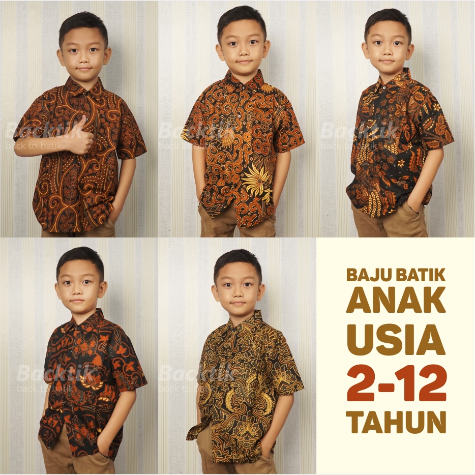 Jual Baju batik anak Hem batik anak kemaja batik anak anak laki ...