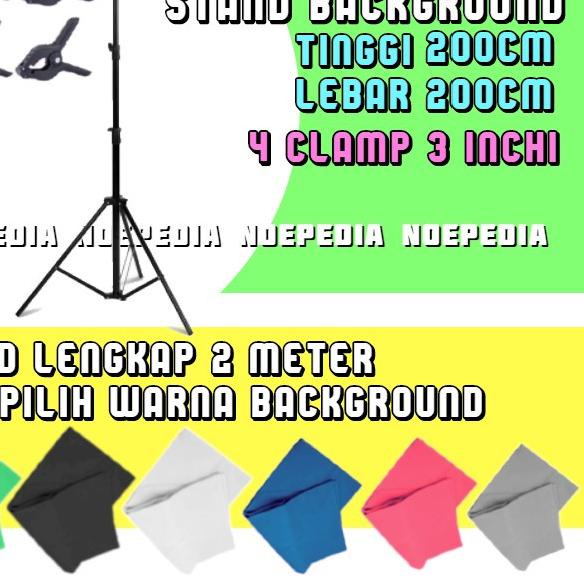 Jual Stand Background Green Screen / Backdrop Stand 2m Foto Studio ...