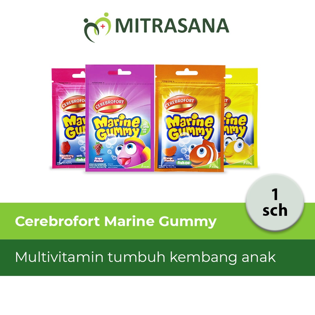 Jual Cerebrofort Marine Gummy Sachet - Vitamin Anak Untuk Perkembangan ...