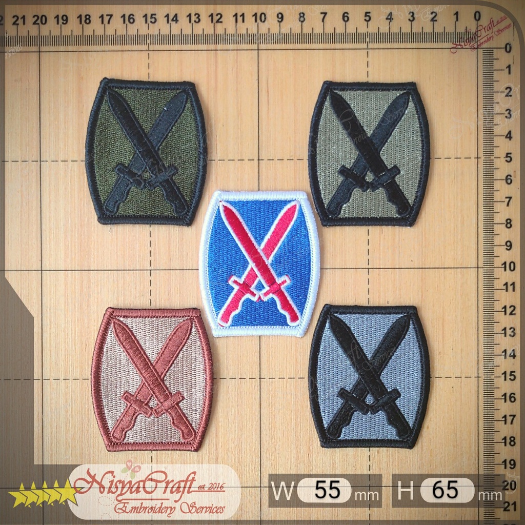 Jual NCEP0101-0041 US ARMY 10th Infantry Division | DIVISION | Shoulder ...