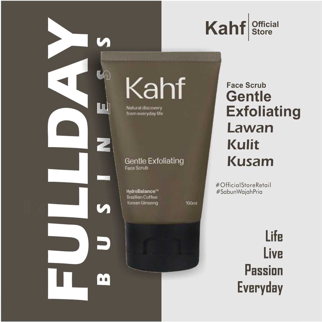 Jual Kahf Gentle Exfoliating Face Scrub 100 ml - Lawan Noda Hitam ...
