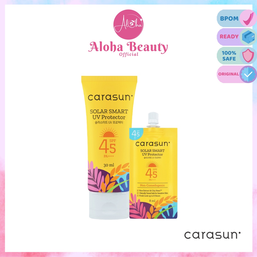 Jual Carasun Solar Smart UV Protector SPF45 PA++++ 30ml Full Size Sachet 8ml Skin Care Sun Block ...