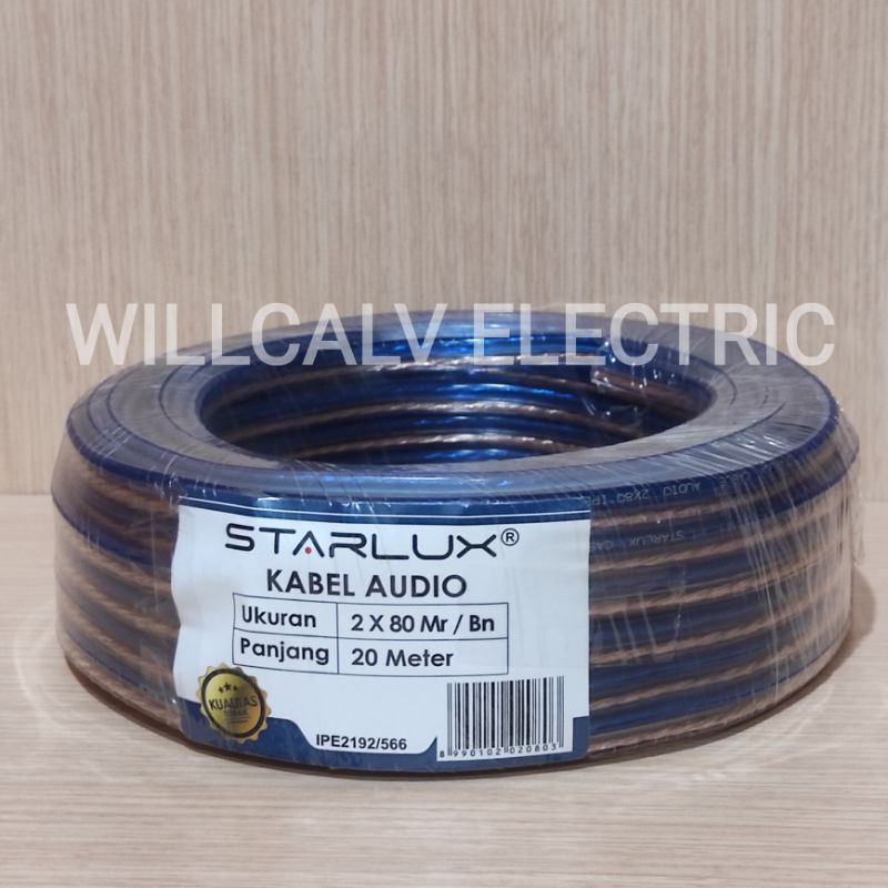 Jual KABEL TRANSPARAN 2X80 20 METER / KABEL AUDIO TRANSPARAN 2X80 20 ...