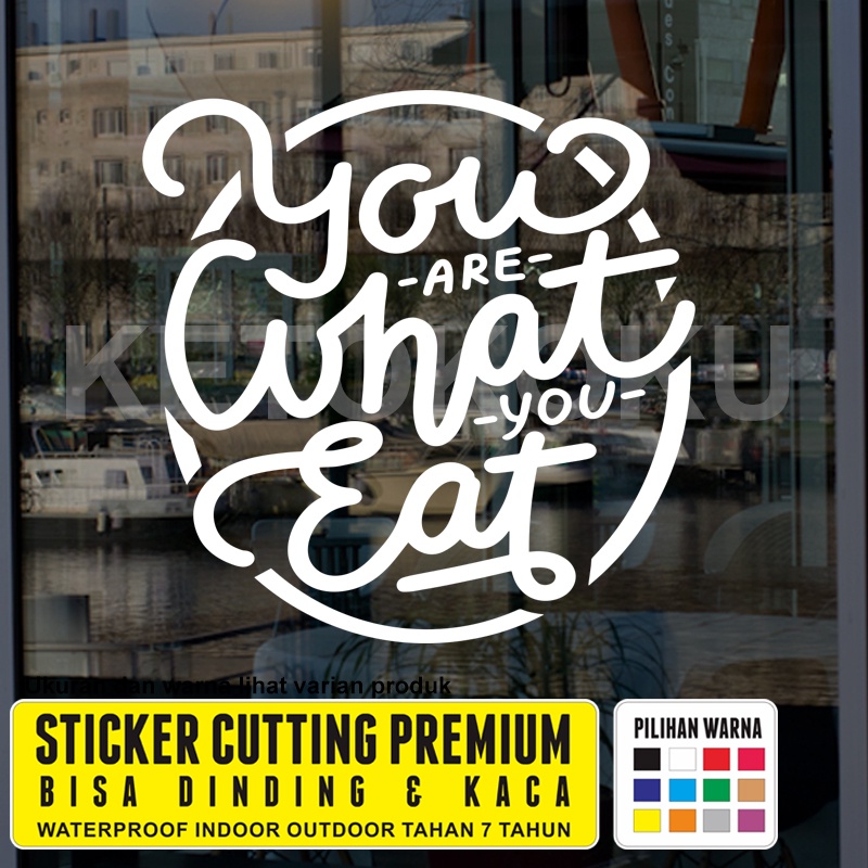 Jual Stiker Kaca Cafe Resto Cutting Sticker Dinding Quotes Typographi ...