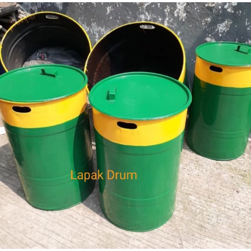 Jual Drum Besi Tong Sampah kapasitas 50 Kg/Tempat Bakar Sampah/Pail ...