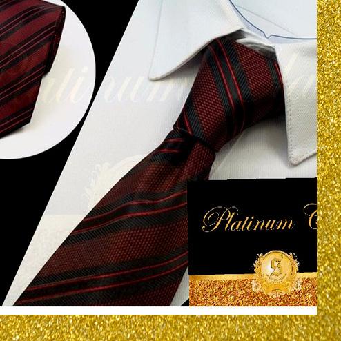 Jual dasi pria import merah maroon gelap dark red stripe platinum class ...
