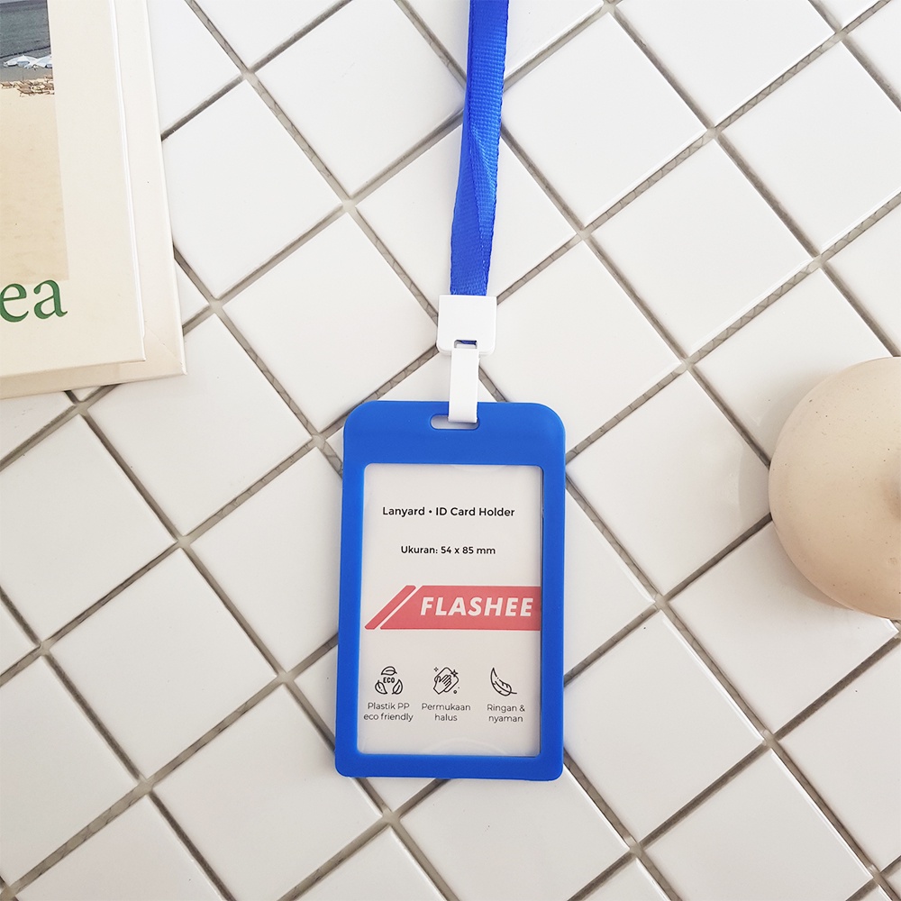 Jual Name Tag PP ID Card Holder PP Lanyard PP Gantungan Kartu Nama ...