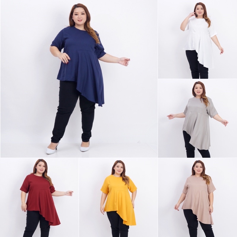 Jual BAJU BLOUSE WANITA JUMBO BIGSIZE 025 LD 120cm XXL XXXL KOREAN ...