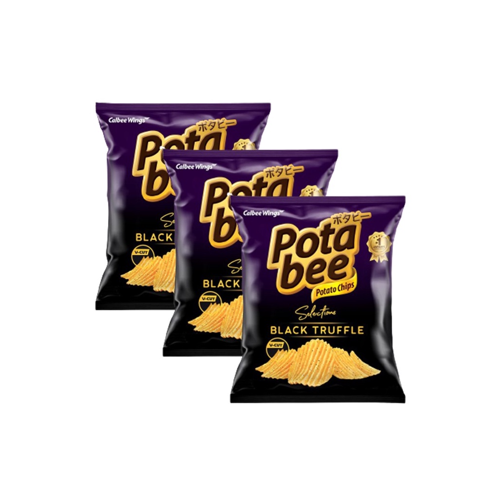 Jual Potabee Selection Keripik Kentang Black Truffle 3 x 65 gr | Shopee ...