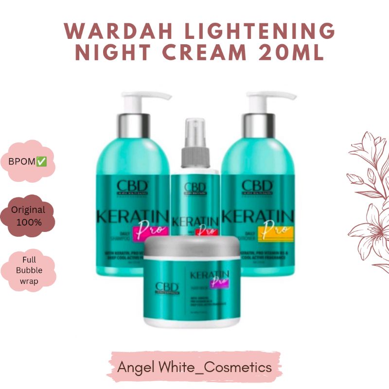 Jual ORIGINAL 100% CBD KERATIN PRO SHAMPOO CONDITIONER HAIRMASK SERIES ...