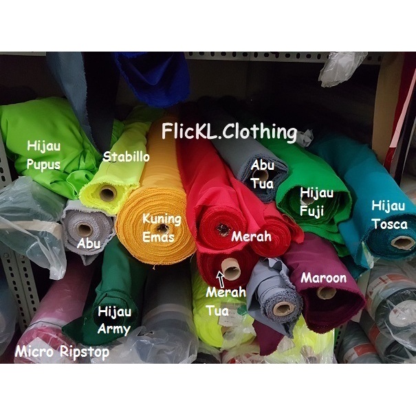 Jual Bahan Kain Micro Ripstop Parasut Parasi Serat Kotak Kotak | Shopee ...