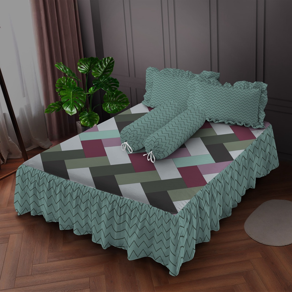 Jual Kintakun Sprei Rumbai 160 / 180 Akma Aesthetic Dluxe Microtex ...