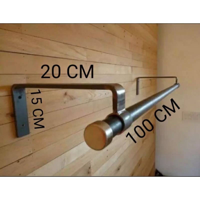 Jual besi rak ambalan besi siku tempel dinding besi pipa gantung, TIDAK ...