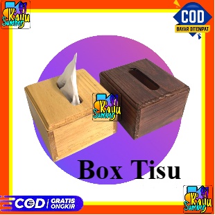 Jual kotak tisu kecil kayu Pinus / tempat tisu kayu / tisu makan ...