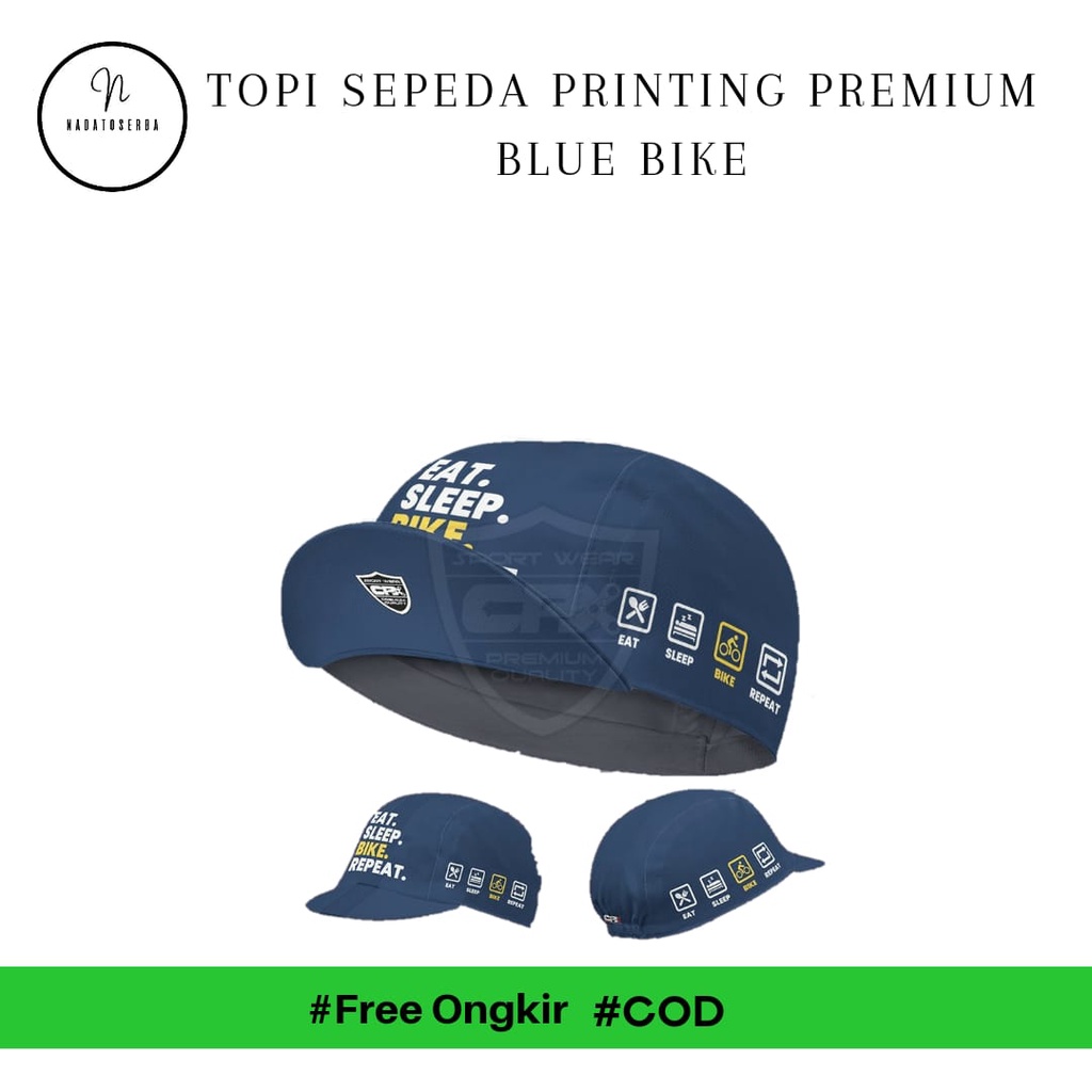 Jual Topi Sepeda Printing Premium Topi Gowes Topi Olahraga Aktivitas ...