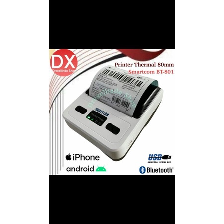 Jual PRINTER THERMAL SMARTCOM 80mm BLUETOOTH USB PRINTER RESI ALAMAT ...