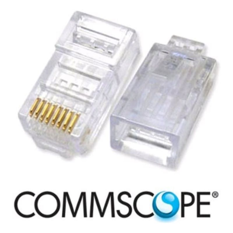Jual RJ45 Konektor AMP Connector Cat5e Commscope Original Eceran ...