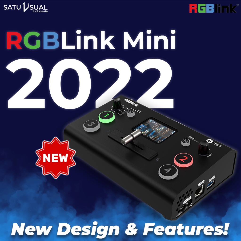 Jual RGBLink Mini 2022 - 4 Input HDMI Streaming Video Switcher | Shopee Indonesia
