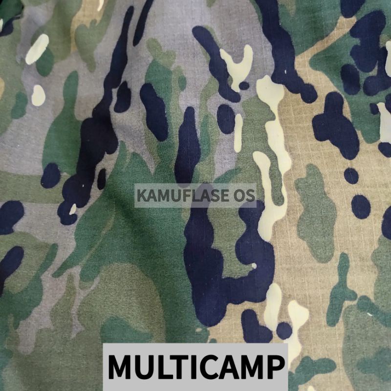 Jual Bahan kain loreng Multicamp ripstop SR | Shopee Indonesia