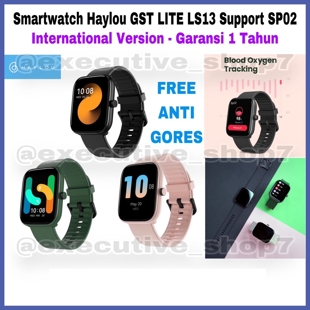 Jual Smartwatch Haylou GST LITE LS13 Support SP02 International Version ...