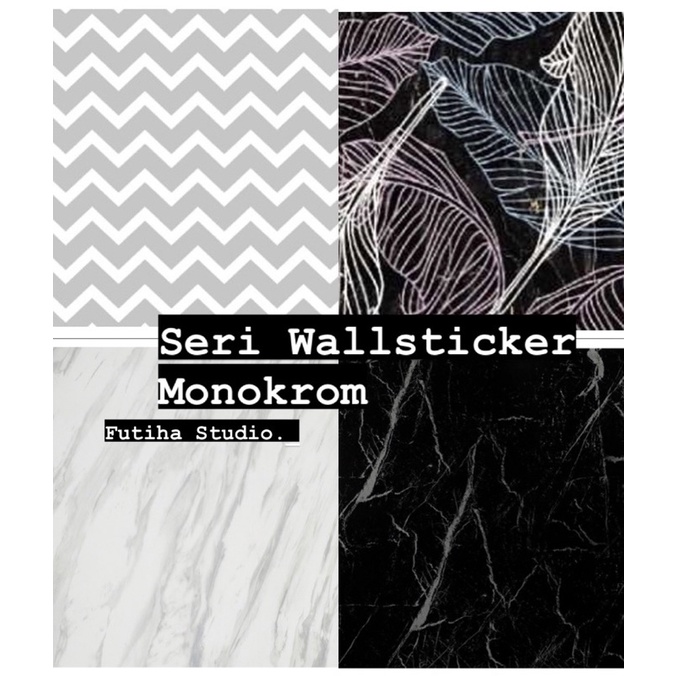 Jual Seri Wallsticker Monokrom | Wallpaper Stiker Hitam Putih | Shopee ...