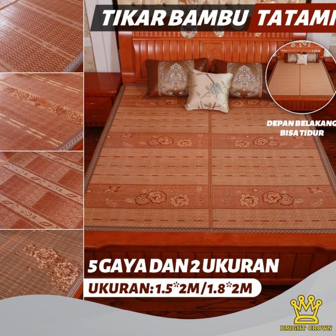 Jual Tikar Bambu TATAMI / TIkar Lipat Bambu Tatami Ukuran 180 x 200cm ...