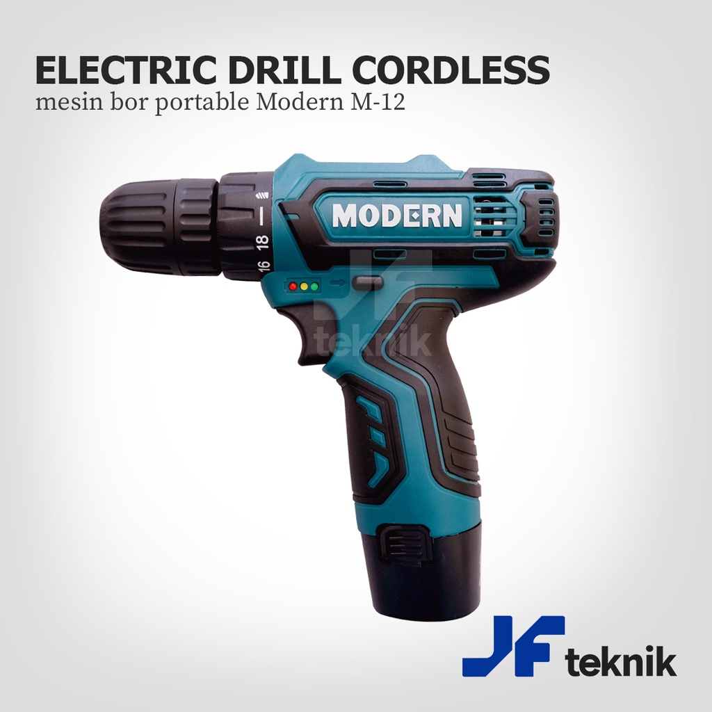 Jual Electric Drill Cordless Modern M-12V 10mm | Shopee Indonesia